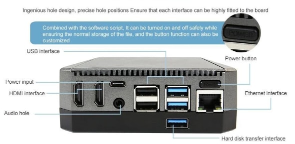 Argon ONE M.2 Case for Raspberry Pi 4B - DFRobot | Mouser